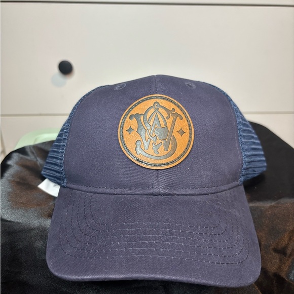 smith & wesson | Accessories | Smith Wesson Navy Blue Trucker Cap With ...